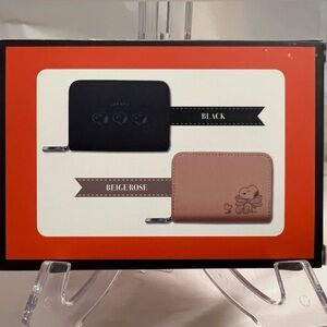 Bags | Snoopy Faux Leather Compact Zip Around Wallet | Poshmark